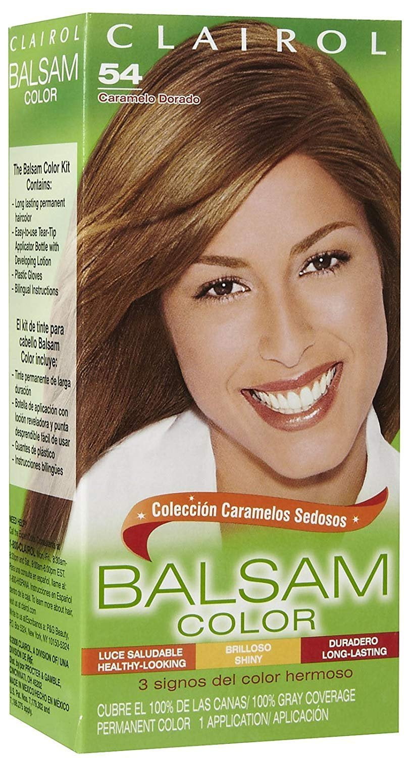 Clairol Balsam Hair Color, Light Golden Brown (54) - Walmart.com
