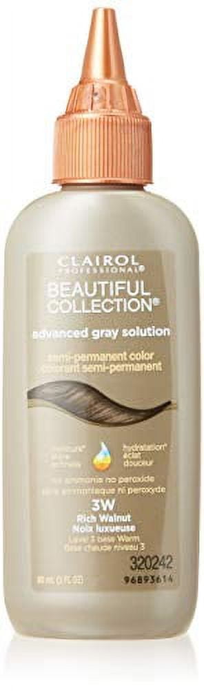 Clairol Beautiful Collection Advanced Gray Solution #3W Rich Walnut 3oz ...