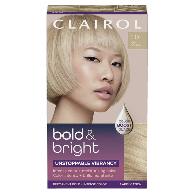 Clairol Bold & Bright Permanent Hair Color Creme, 110 Pina Colada, Hair ...