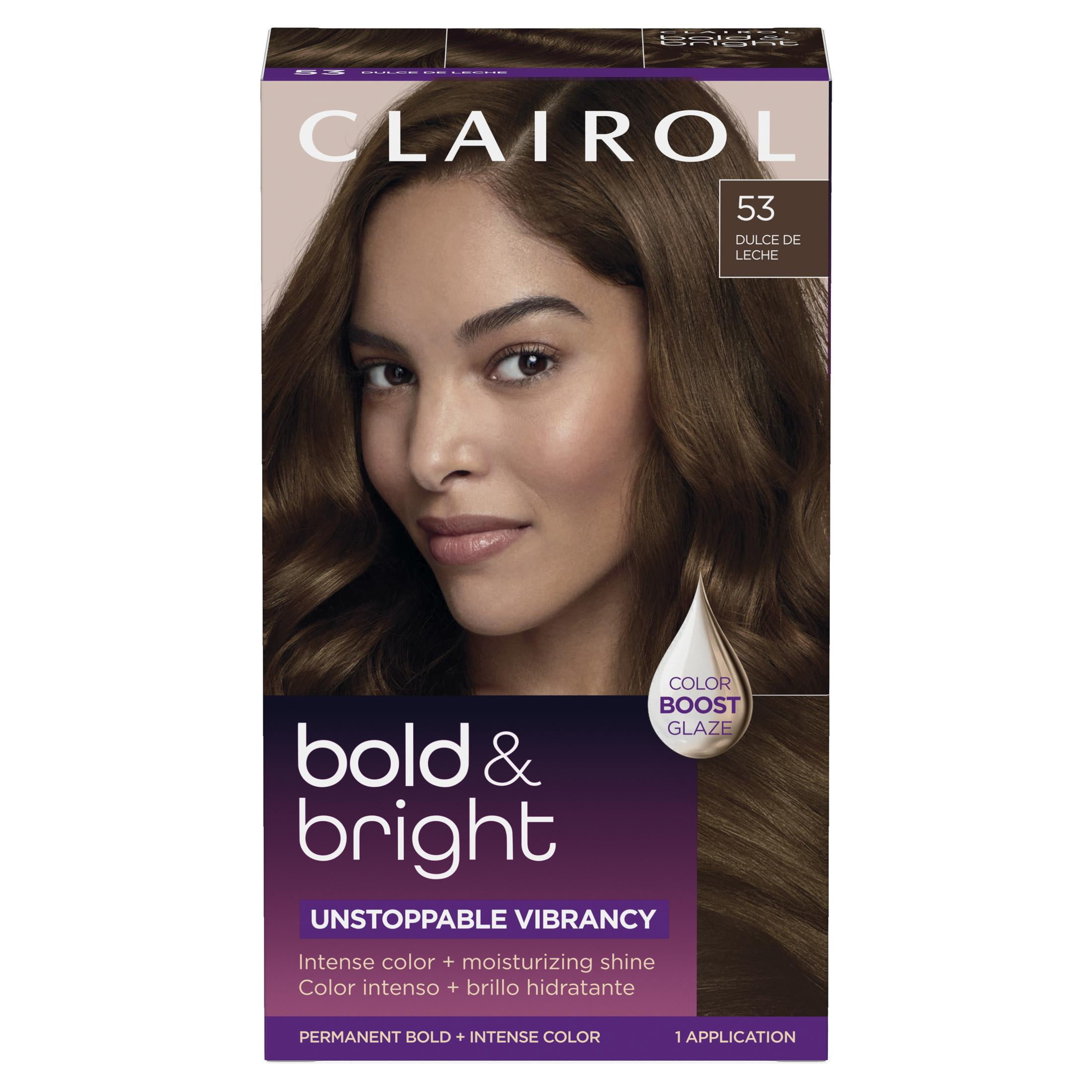 Clairol Permanent Hair Color Creme Dulce de Leche 53 with Moisturizing ...