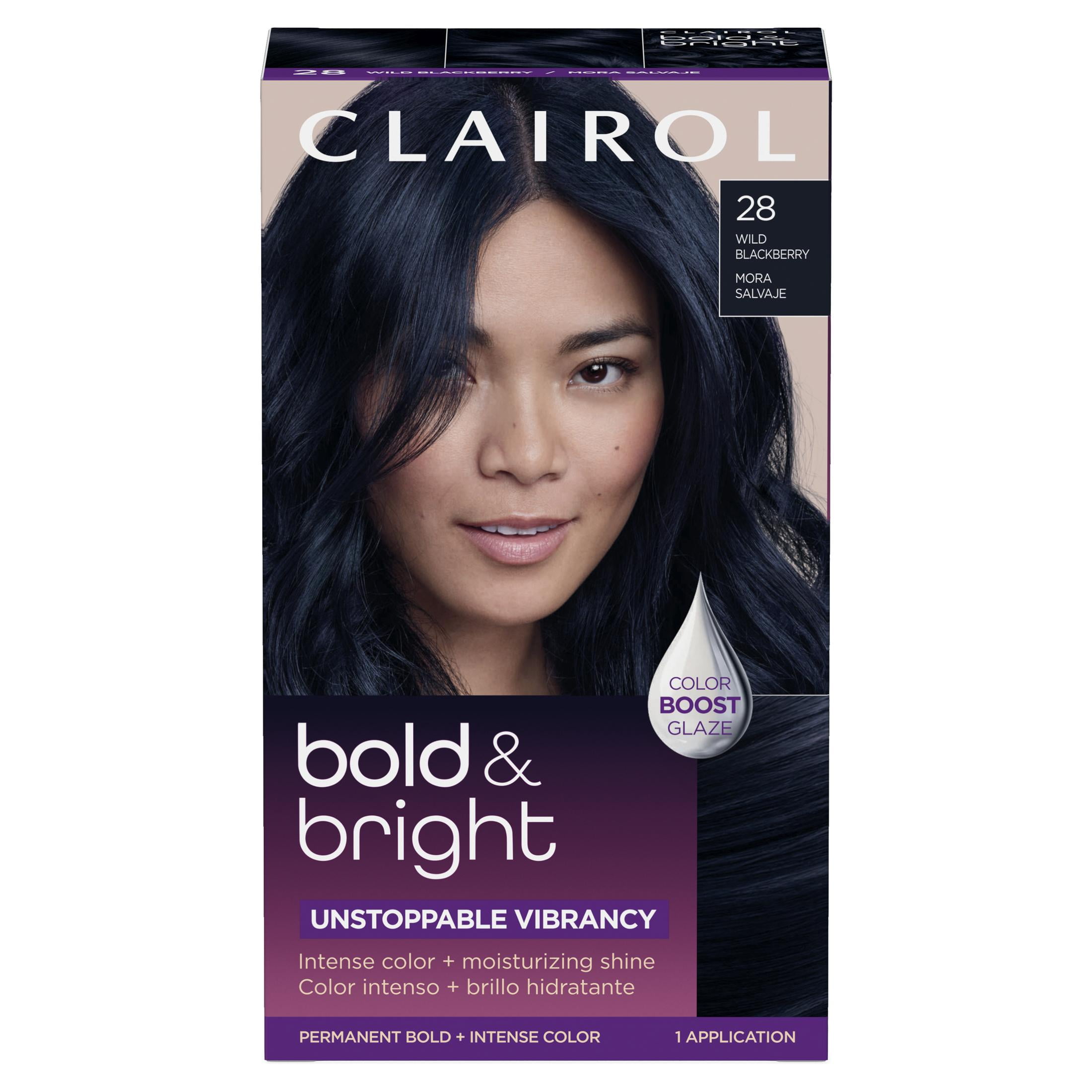 Clairol Bold & Bright Permanent Hair Dye, 28 Wild Blackberry - Walmart.com