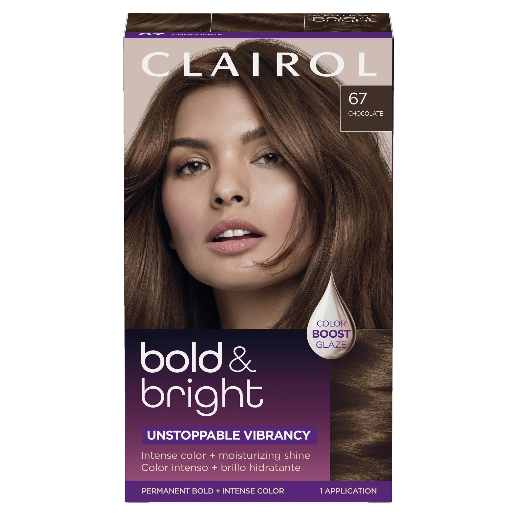 Clairol Permanent Hair Color Creme 67 Chocolate with Vibrant Shine and ...