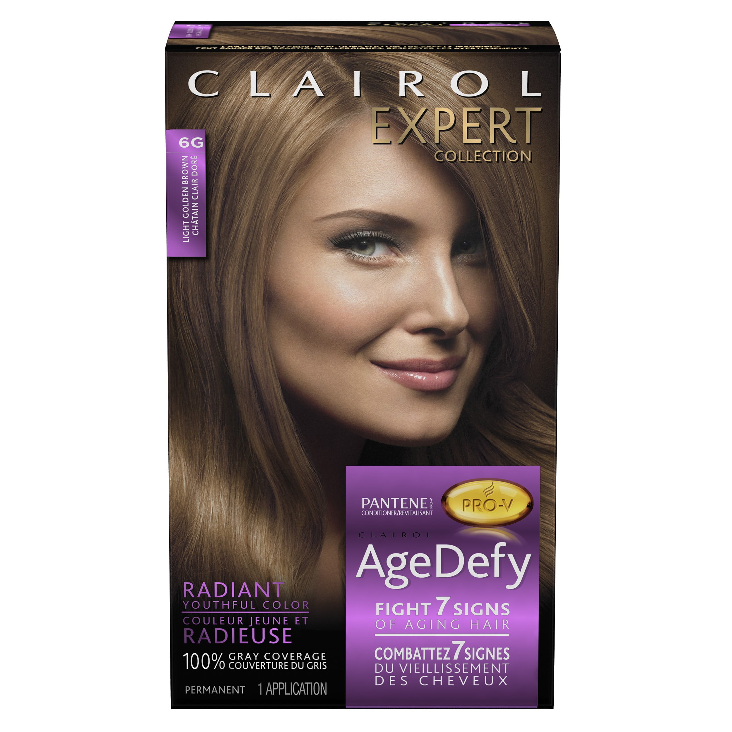 Clairol Expert Collection Age Defy Hair Color, 6G Light Golden Brown ...