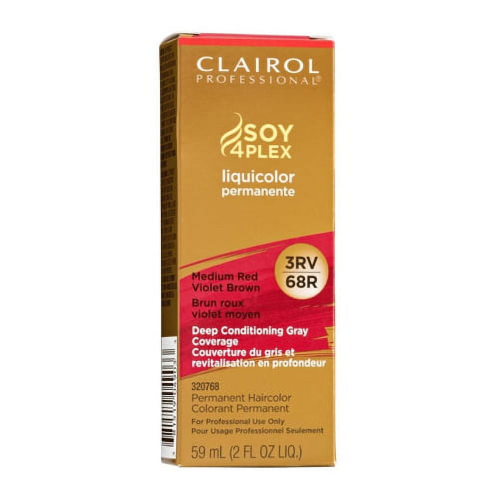 Clairol Liquicolor Permanente Hair color, 3rv by 68r Medium Red Violet ...