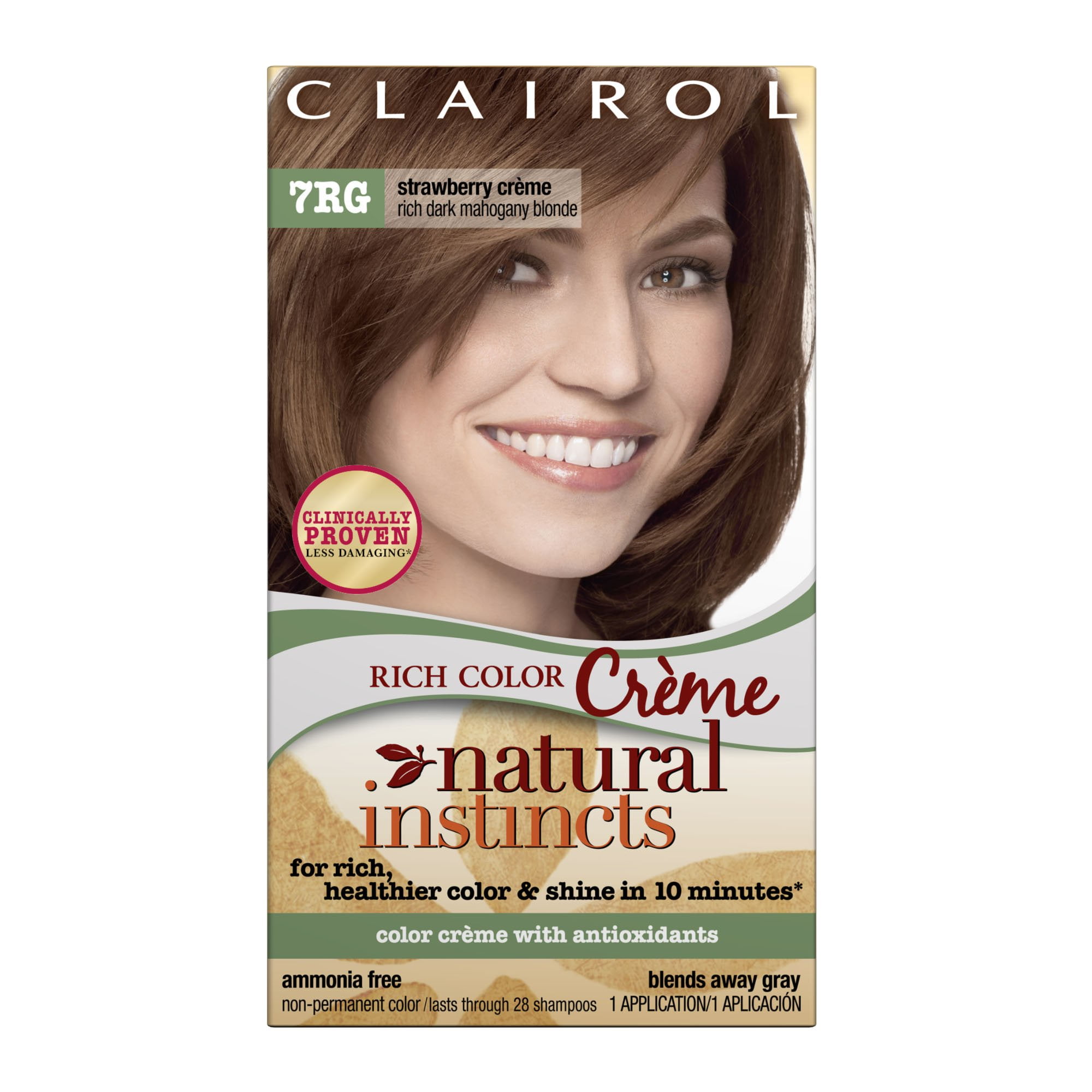 Clairol Natural Instincts 7RG Rich Dark Mahogany Blonde, (Pack of 4 ...