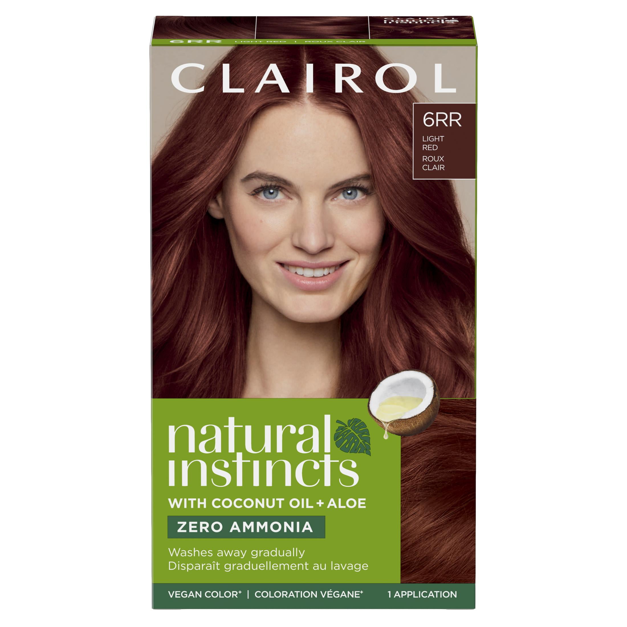 Clairol Natural Instincts Demi-Permanent Hair Color, 6RR Bold Light Red ...