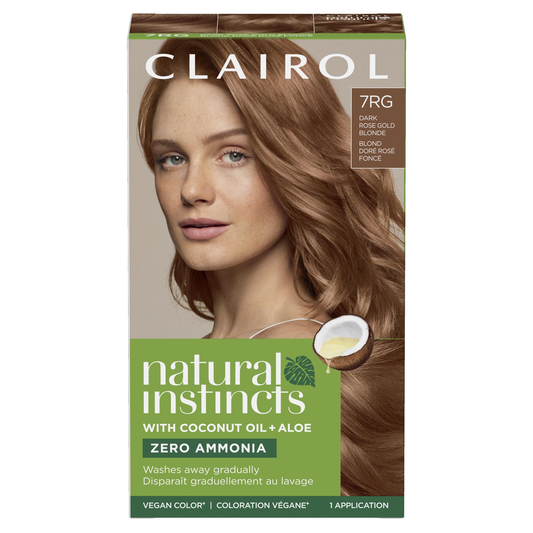 Clairol Natural Instincts Demi-Permanent Hair Color Creme 7RG Dark Rose ...