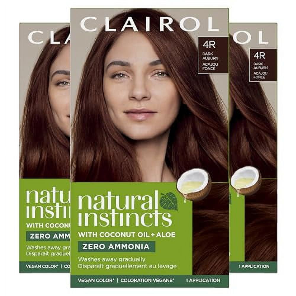 Clairol Natural Instincts Demi-Permanent Hair Dye, 4R Dark Auburn Hair ...