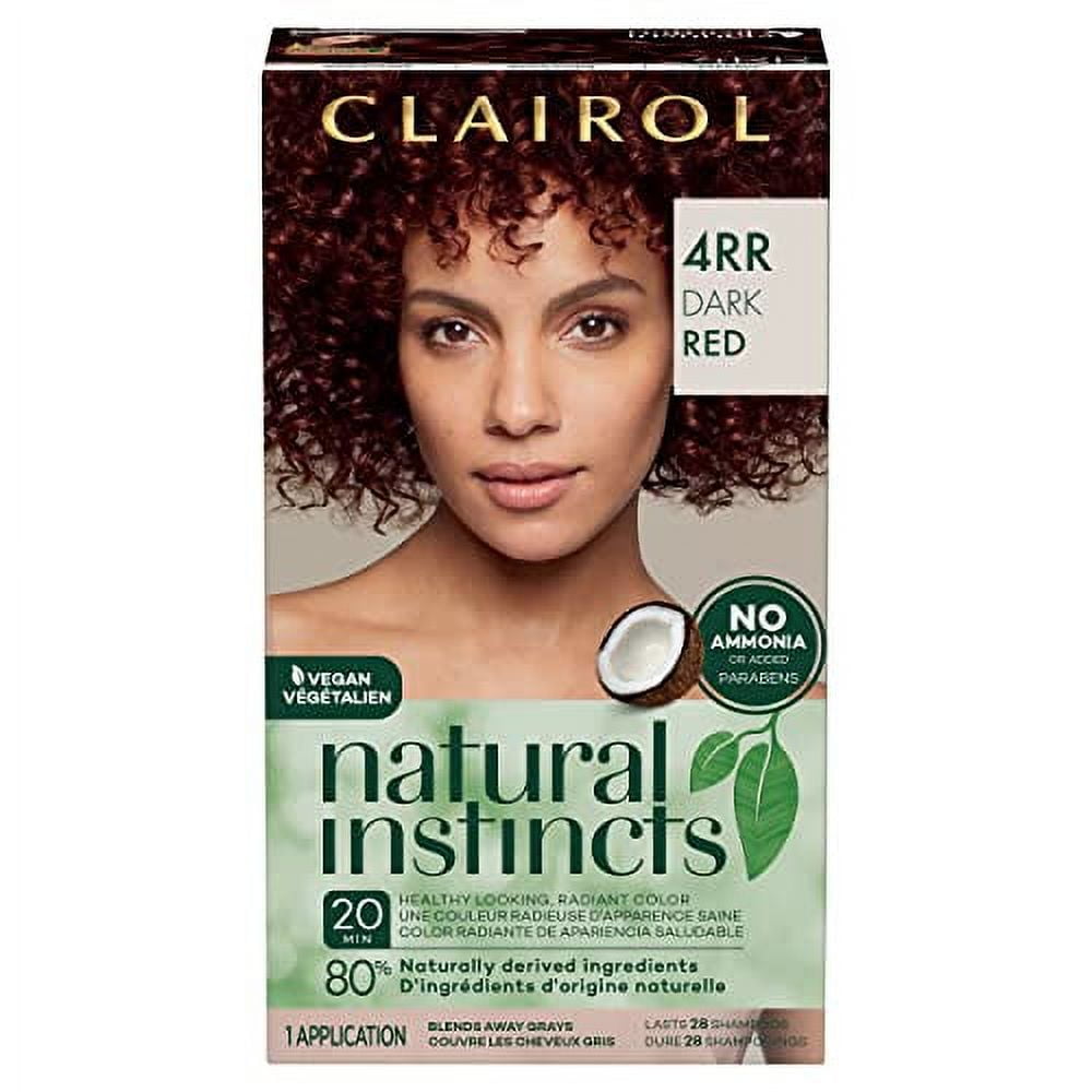 Clairol Natural Instincts Demi-Permanent Hair Dye, 4RR Dark Red Hair ...