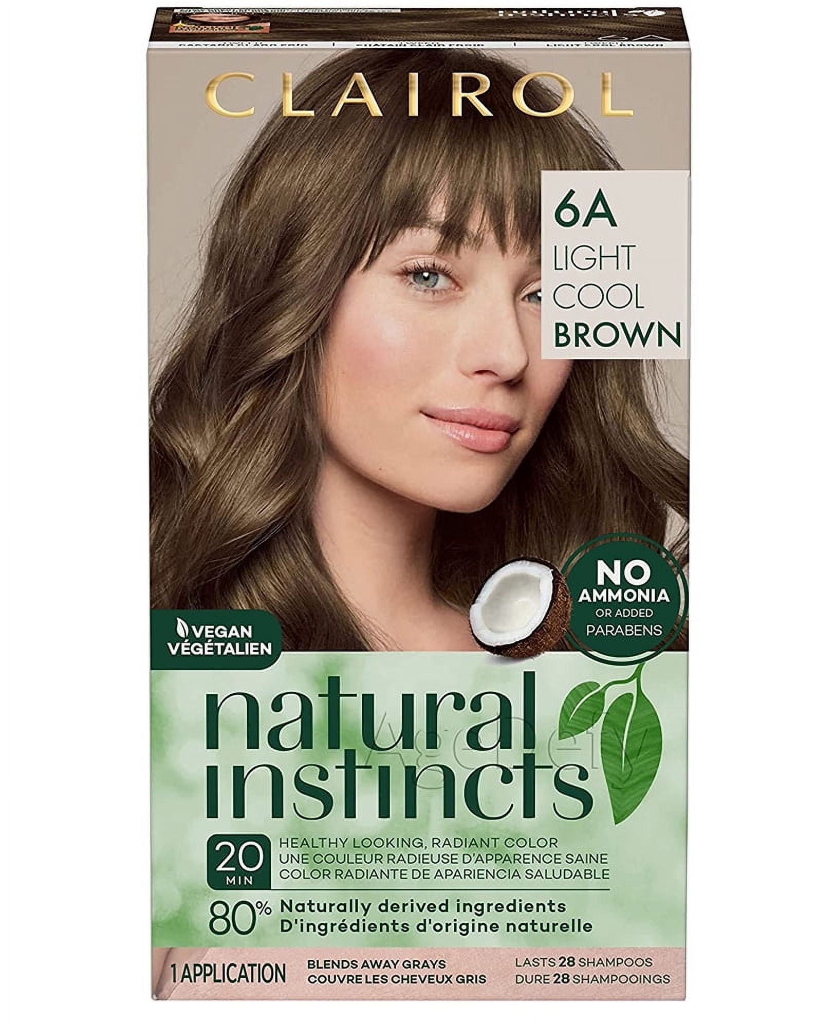 Clairol Natural Instincts Hair Dye, Light Brown Color, 1 Ea - Walmart.com