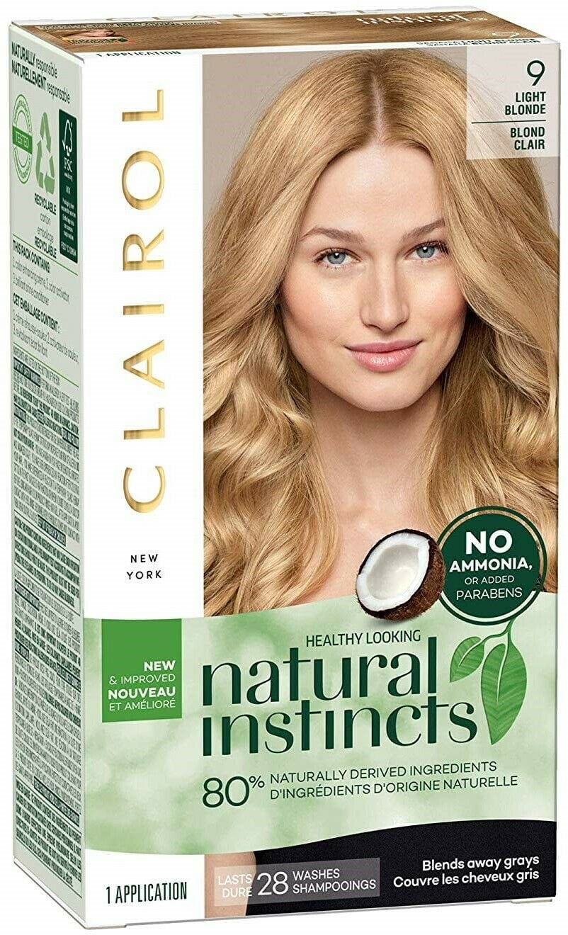 Clairol Natural Instincts Permanent Hair Color, 9 Light Blonde ...
