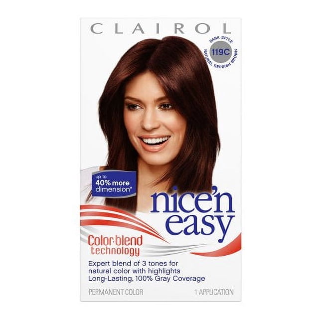 Clairol Nice 'n Easy Color, 119C Dark Spice (Pack of 3) - Walmart.com