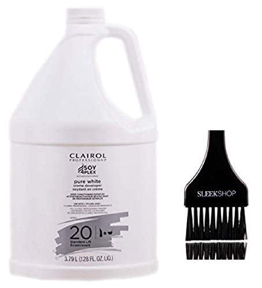 Clairol PURE WHITE Creme Developer (w/Sleek Tint Brush) Haircolor Cream ...