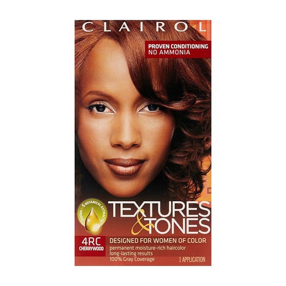 Clairol Permanent Hair Color Textures and Tones, #4RR Cherrywood, 1 Ea ...