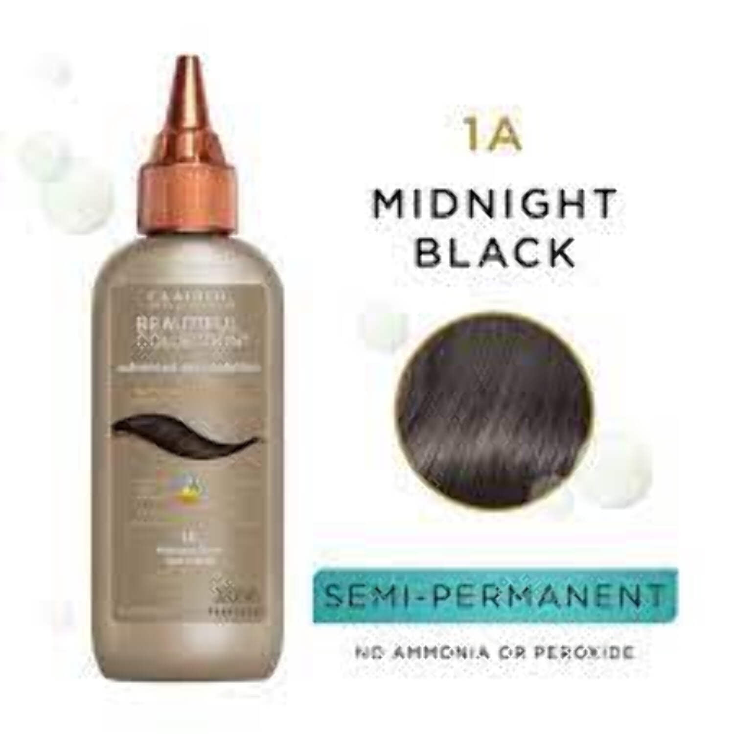 Clairol Pro Advanced Grey Hair Dye, 3oz 1A Midnight Black Semi ...