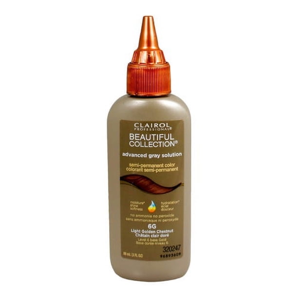 Clairol Professional Beautiful Collection 6G Light Golden Chestnut Semi ...