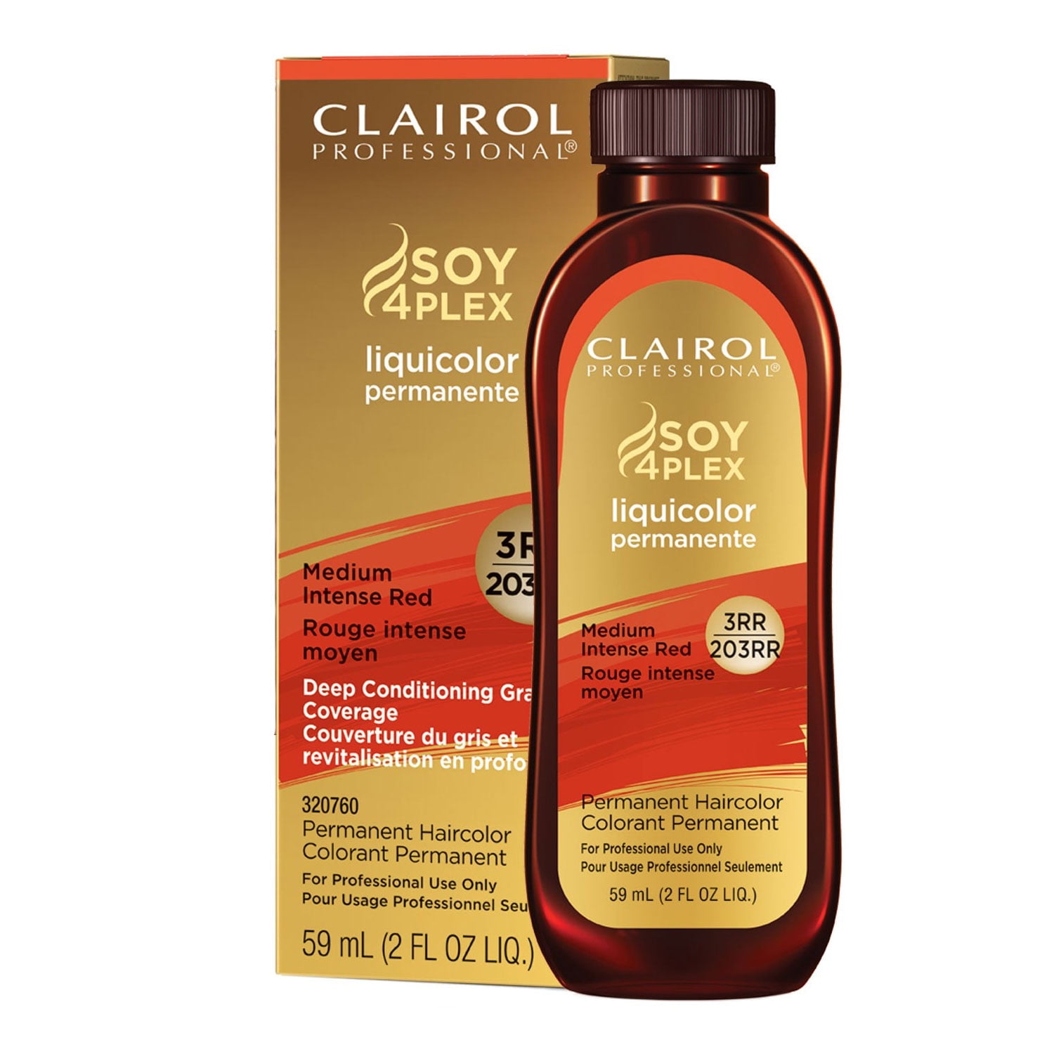 Clairol Professional Liquicolor 3RR/203RR, Medium Intense Red, 2 Oz ...