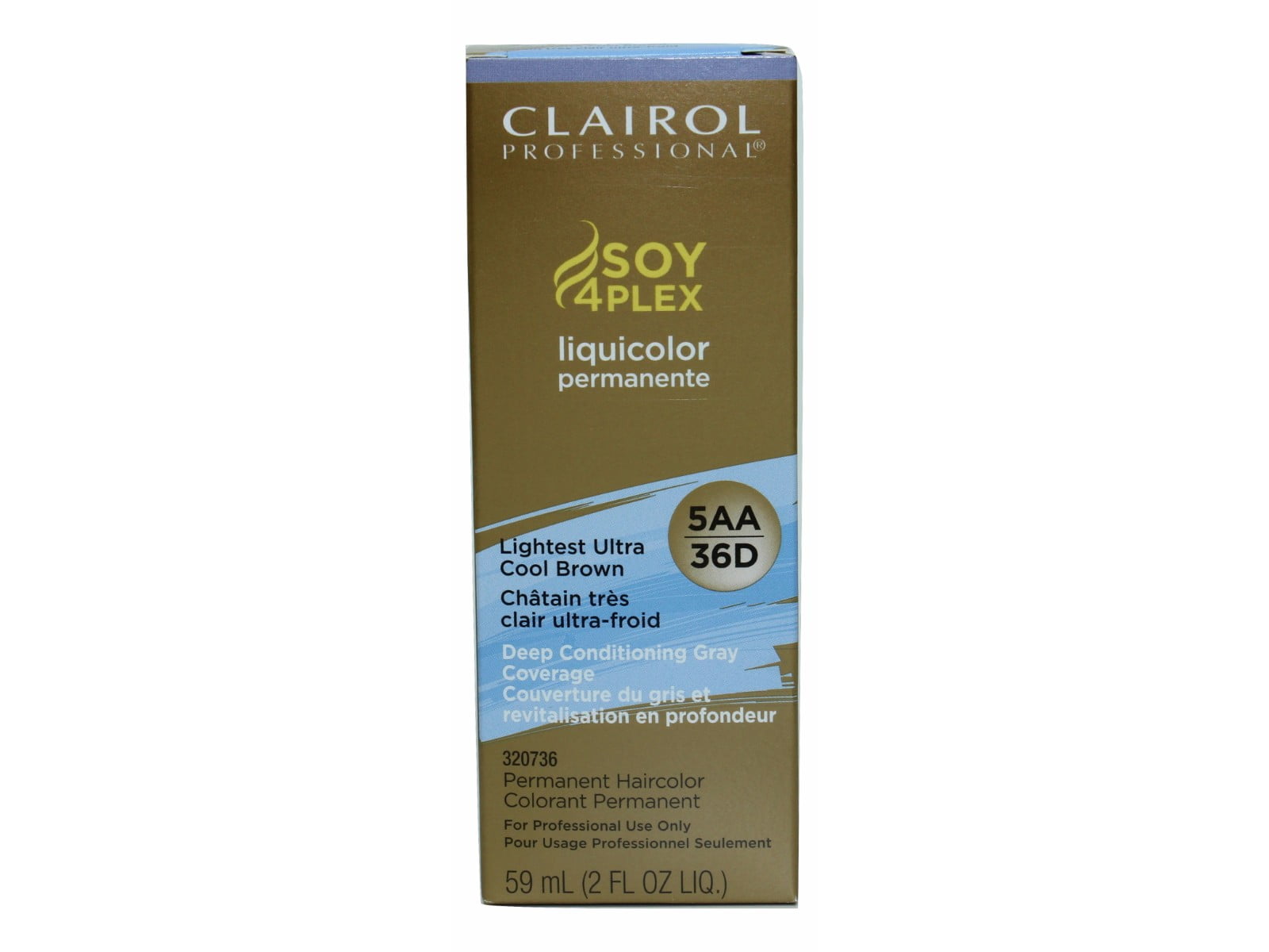 Clairol Professional Liquicolor 5AA/36D Lightest Ultra Cool Brown, 2 oz ...