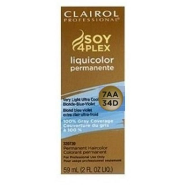 Clairol Professional Liquicolor 7AA/34D Medium Ultra Cool Blonde, 2 oz ...