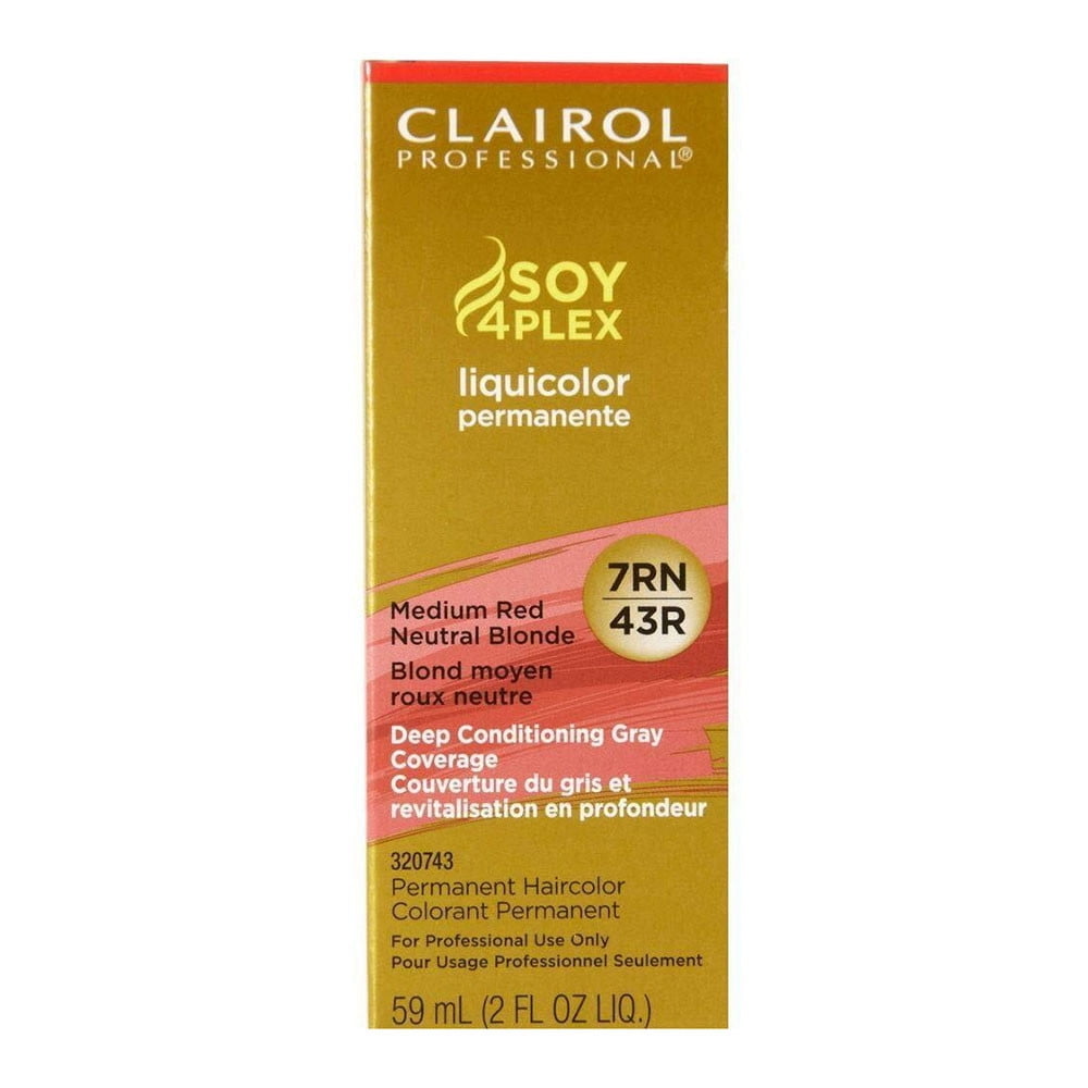 Clairol Professional Medium Red Neutral Blonde 7RN/43R Liquicolor ...
