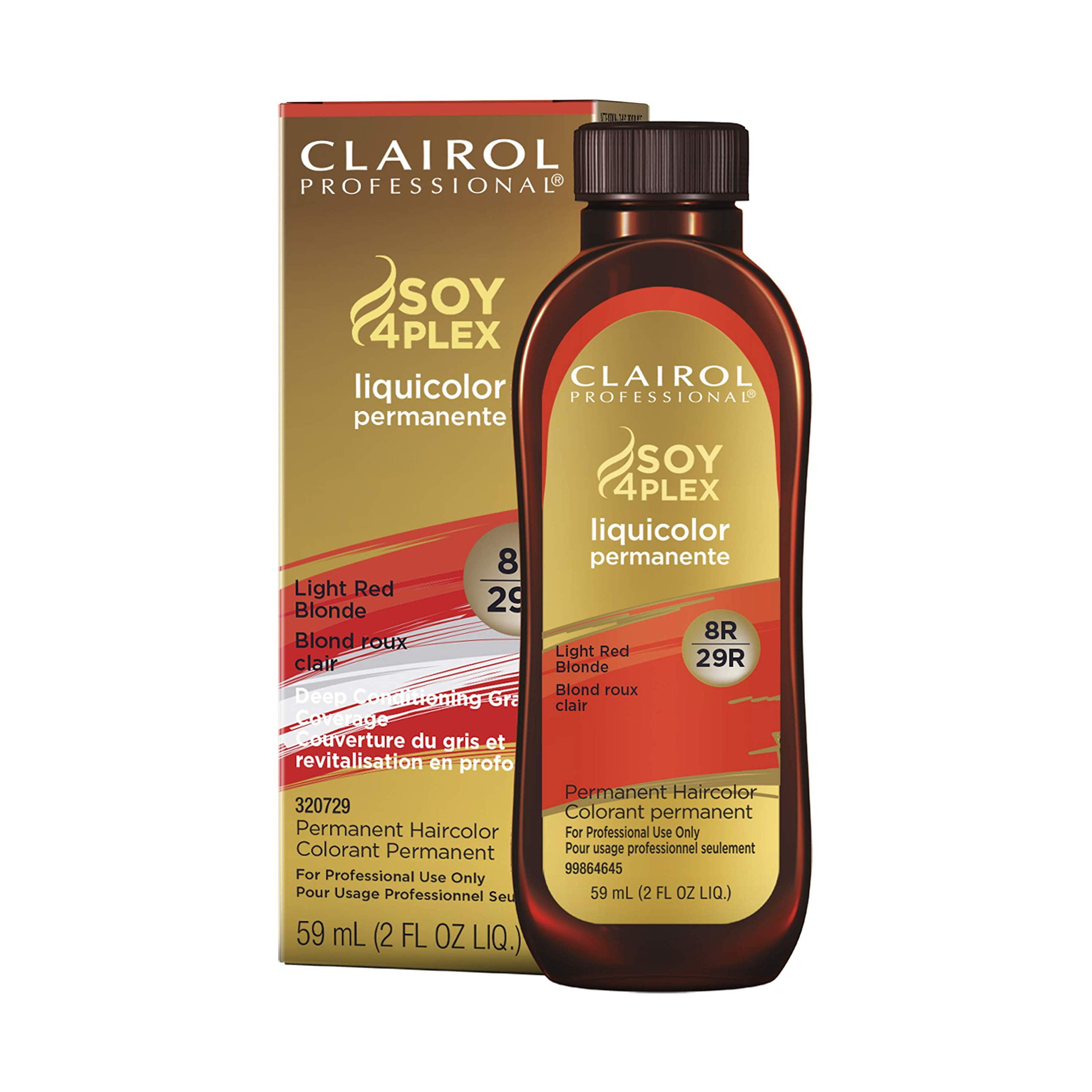 Clairol Professional Permanent Liquicolor for Blonde Hair Color, 8r ...