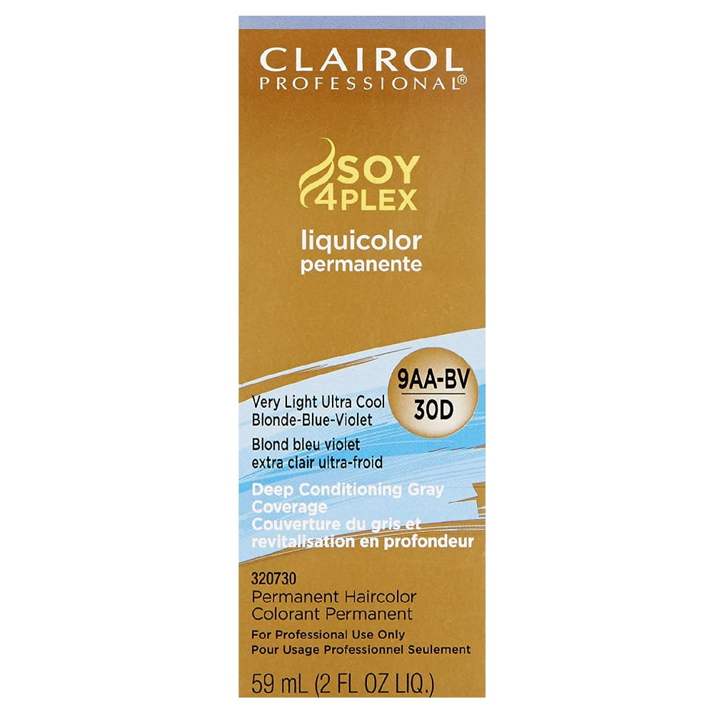 Clairol Soy4Plex Very Light ULTRA COOL BLONDE-BLUE-VIOLET Liquid 2oz ...
