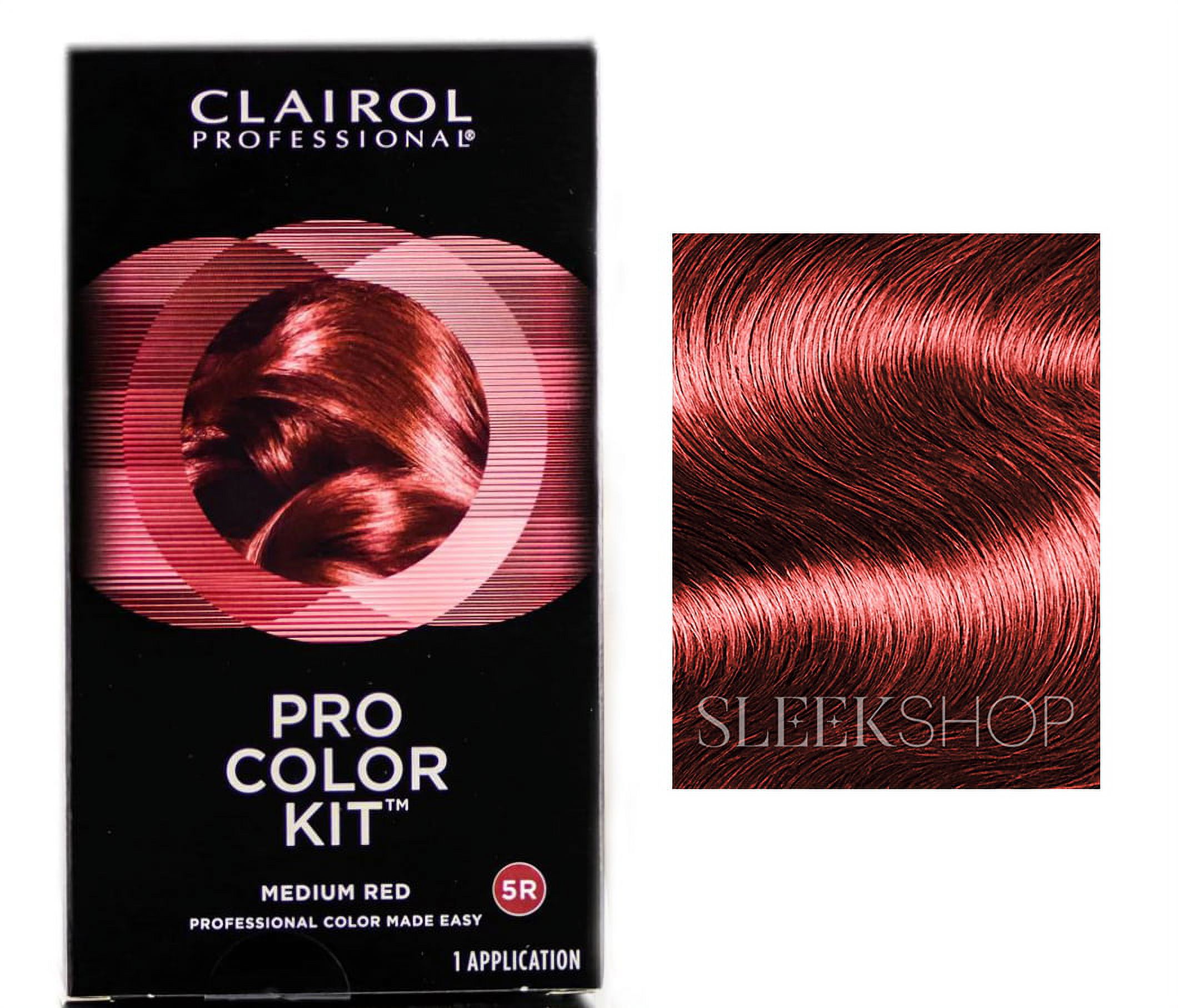 Clairol Professional Pro Color Kit 1 Application - 5r Medium Red ...