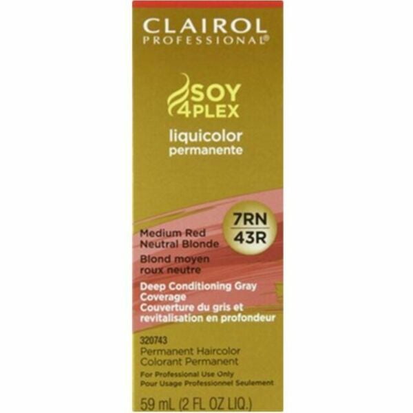 Clairol Professional Soy 4 Plex Liquicolor Permanent Hair Color, Medium ...