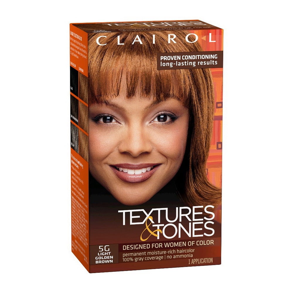 Clairol Professional Textures & Tones Hair Color Kit, 5G Light Golden ...