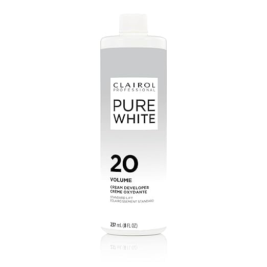Clairol, Lightening Developer, 8 oz, Pure White 20 Volume Creme ...