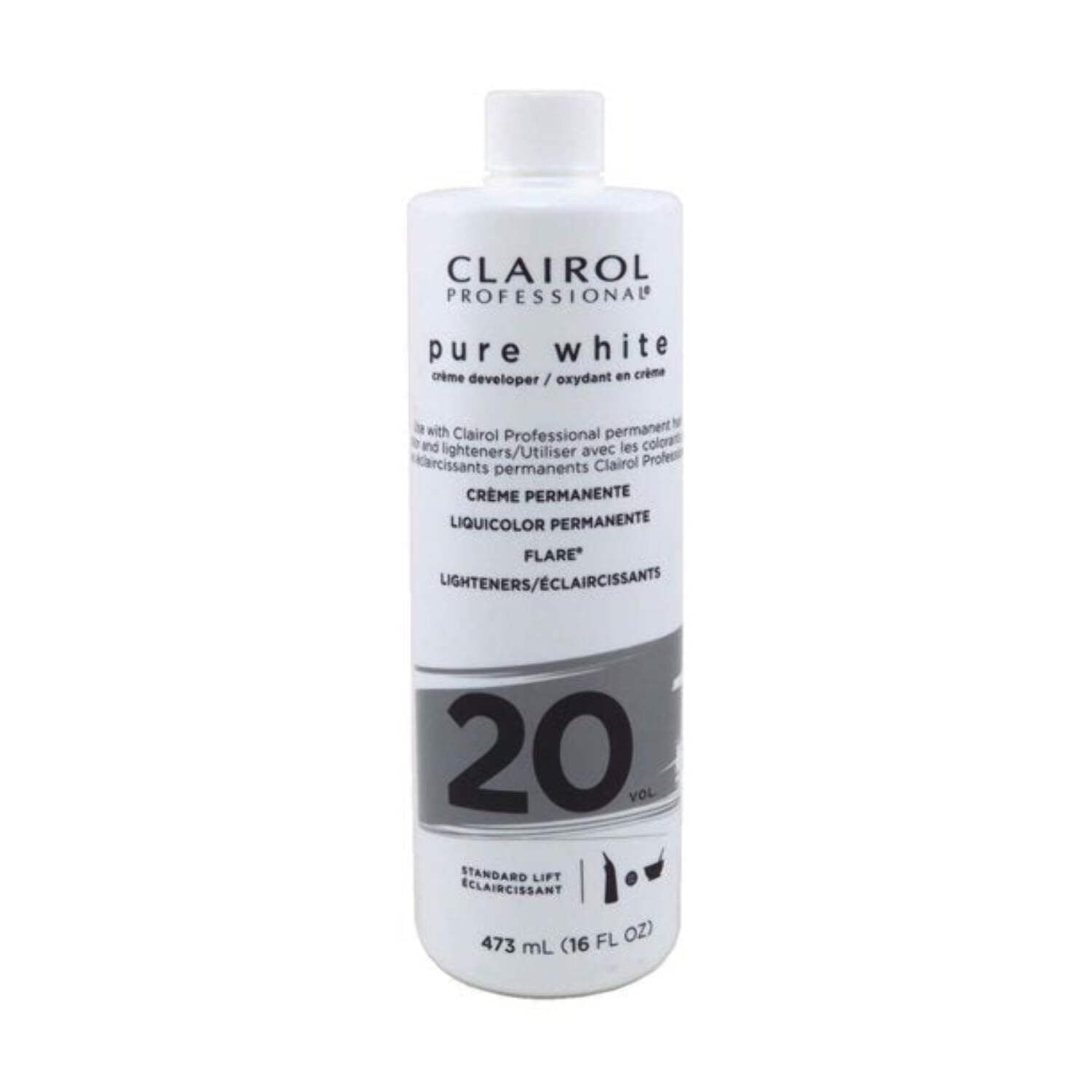 Clairol Pure White 20 Volume Hair Lightening, Permanent Dark Blonde ...