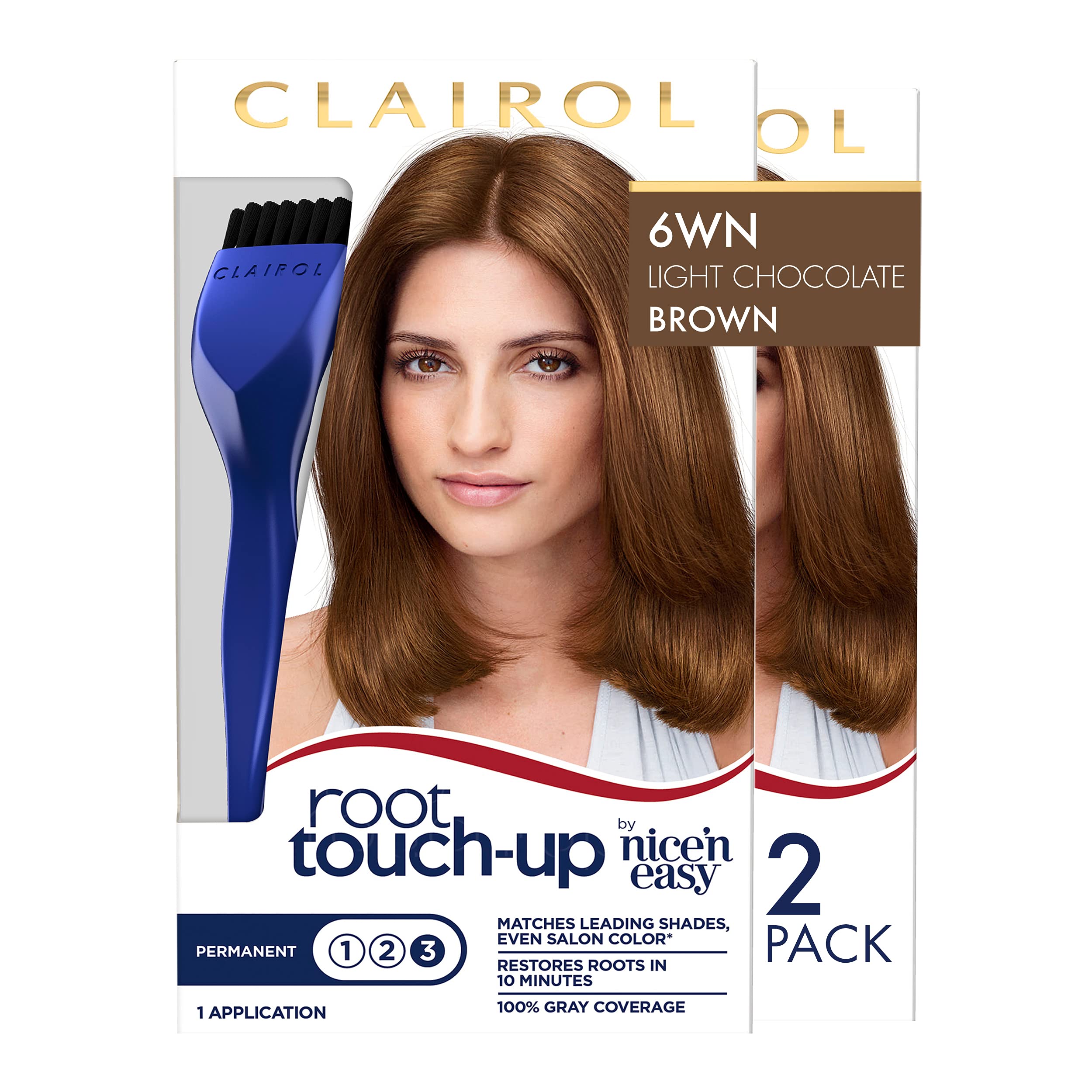 Clairol Root Touch-Up By Nice,N Easy Permanent Hair Dye, 6Wn Light ...