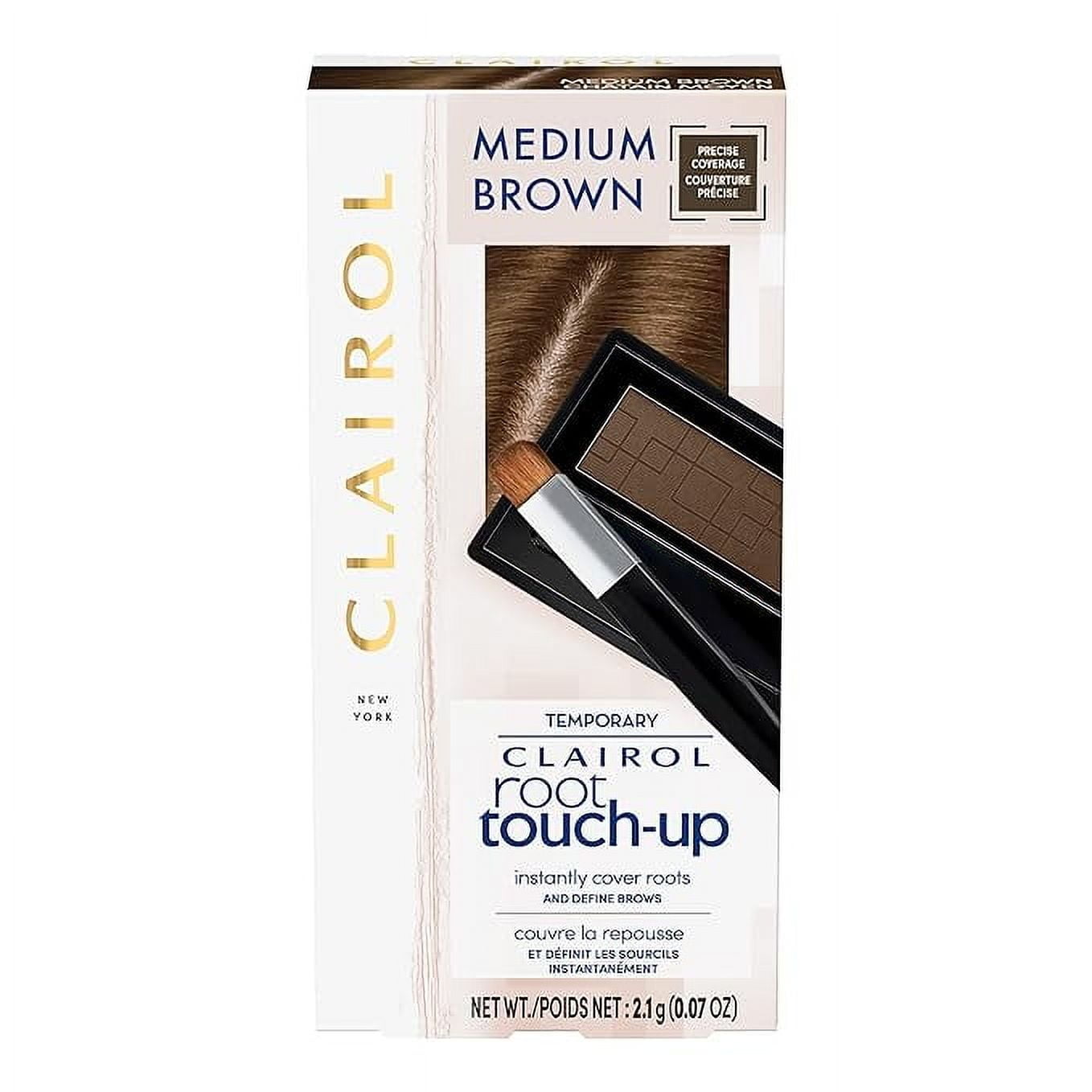 Clairol Root Touch-Up Temporary Concealing Powder, Medium Brown Hair ...