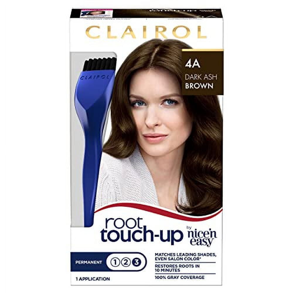 Clairol Root Touch-Up by Nice'n Easy Permanent Hair Dye, 4A Dark Ash Brown Hair Color, Pack of 1 ...