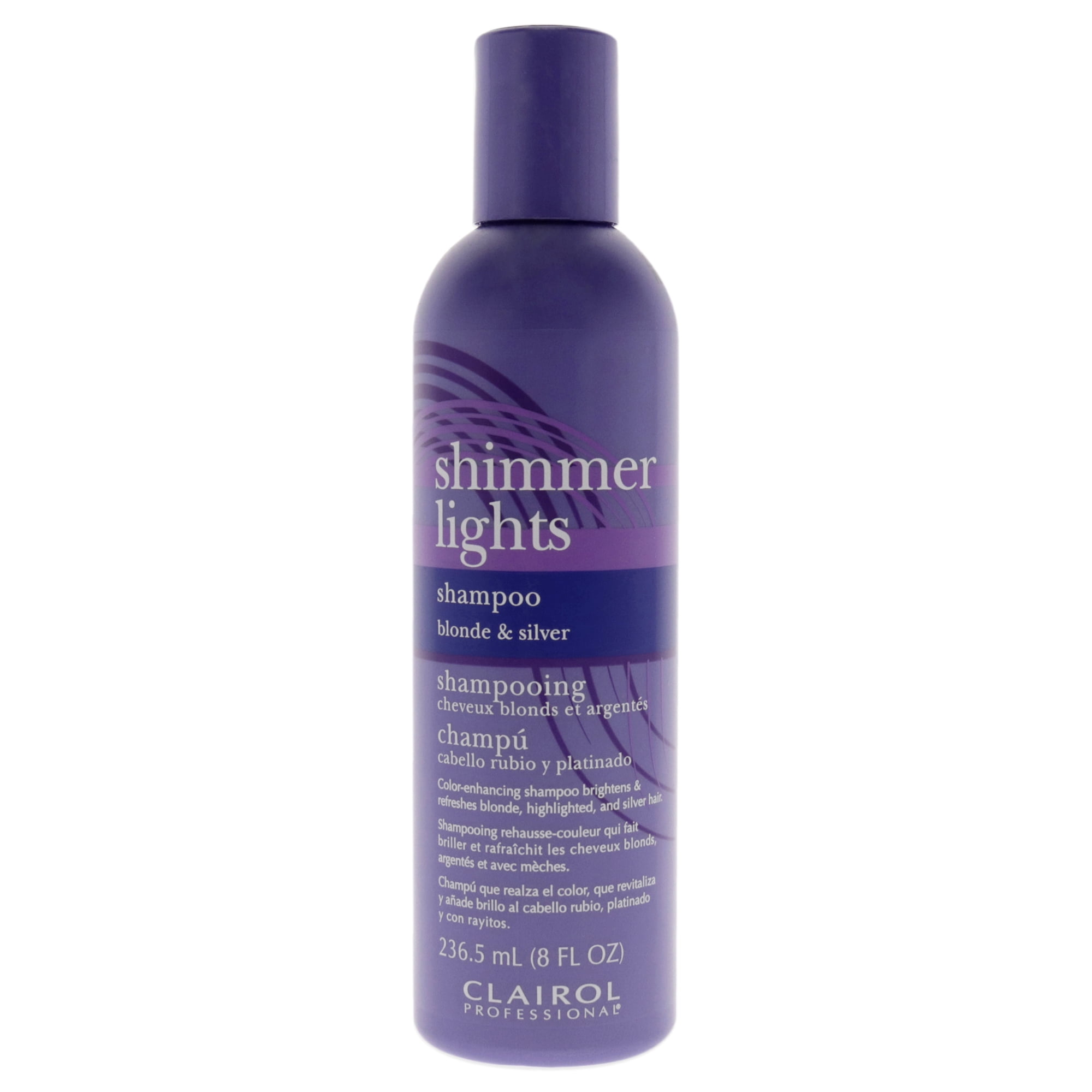 Clairol Shimmer Lights Blonde and Silver Shampoo , 8 oz Shampoo ...