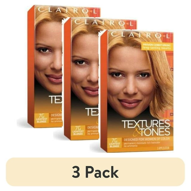 (3 pack) Clairol Textures & Tones Hair Dye Ammonia-Free Permanent Hair ...