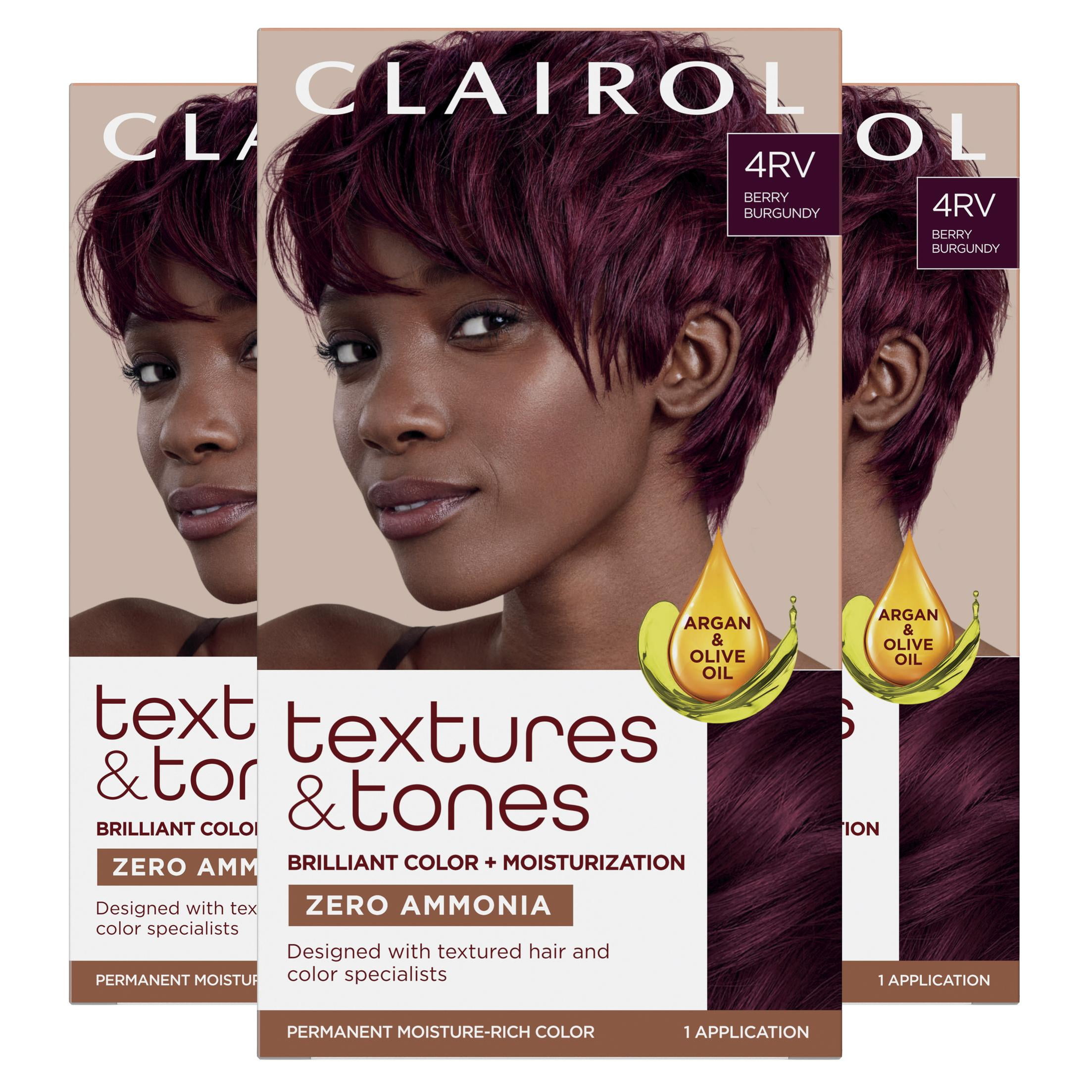 Clairol Textures & Tones Hair Dye Ammonia-Free Permanent Hair Color ...