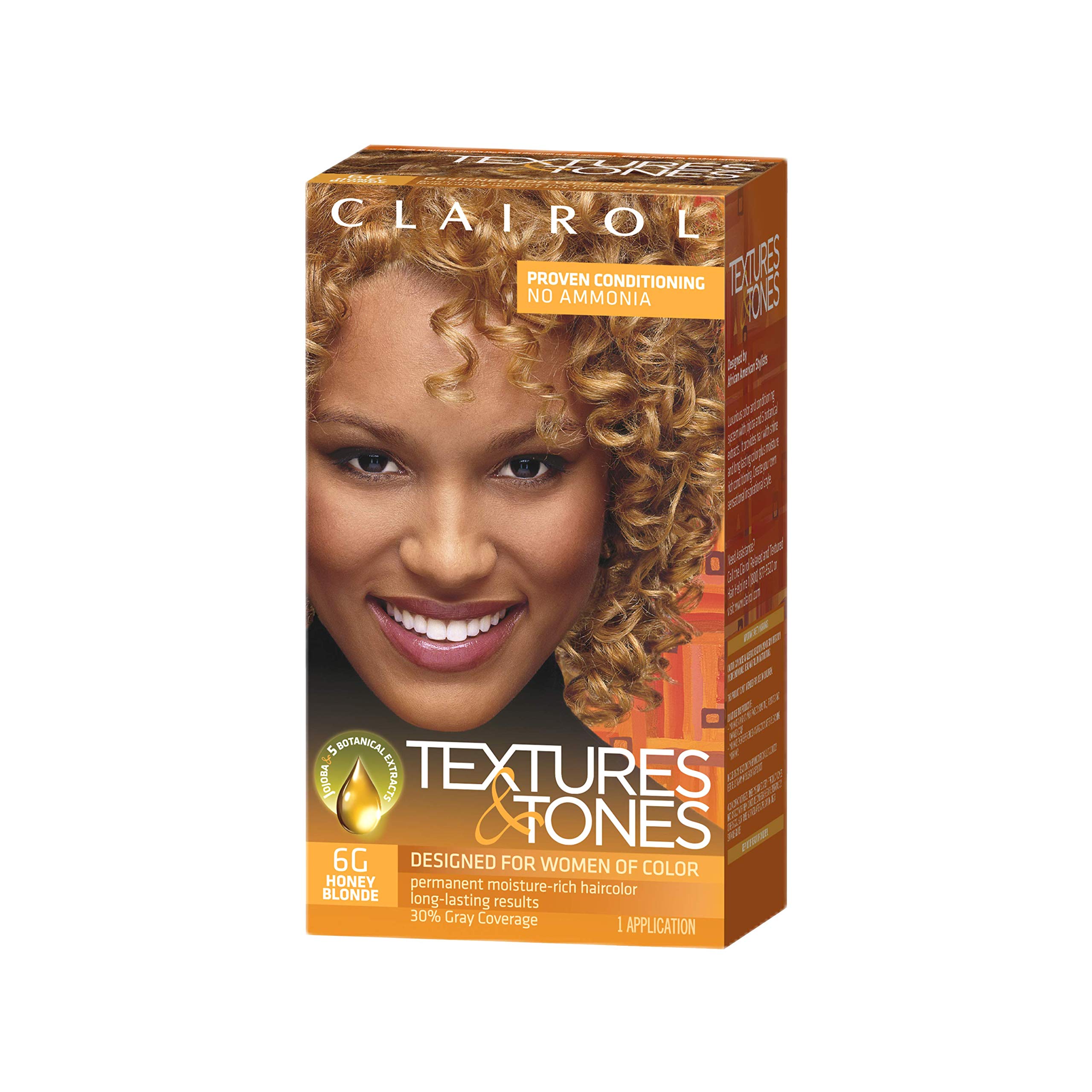 Clairol Textures & Tones Hair Dye Ammonia-Free Permanent Hair Color ...