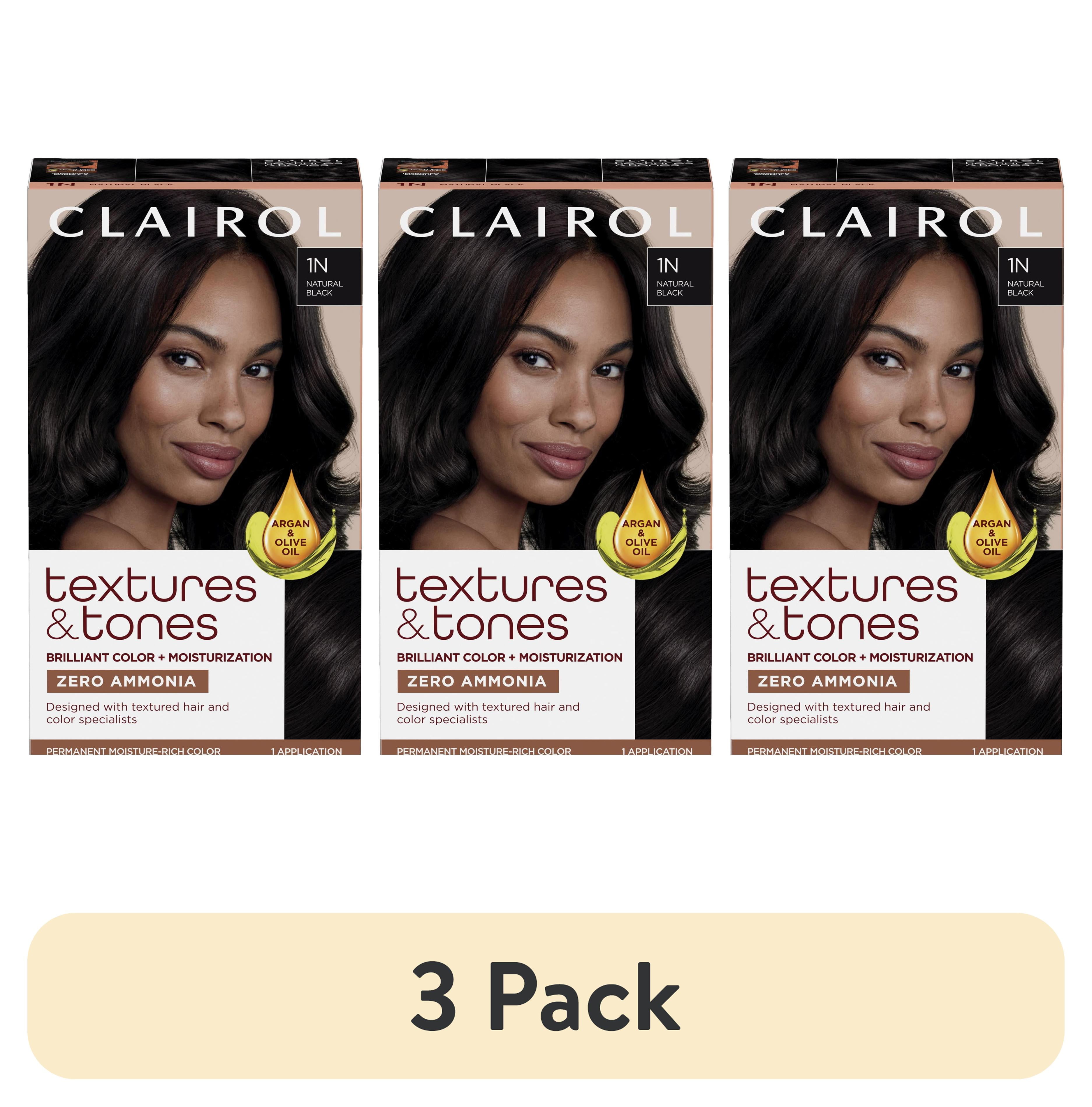 (3 pack) Clairol Textures & Tones Hair Dye Ammonia-Free Permanent Hair ...