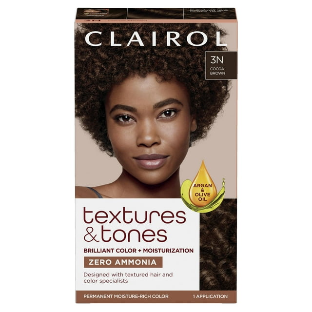 Clairol Textures & Tones Hair Dye Ammonia-Free Permanent Hair Color ...