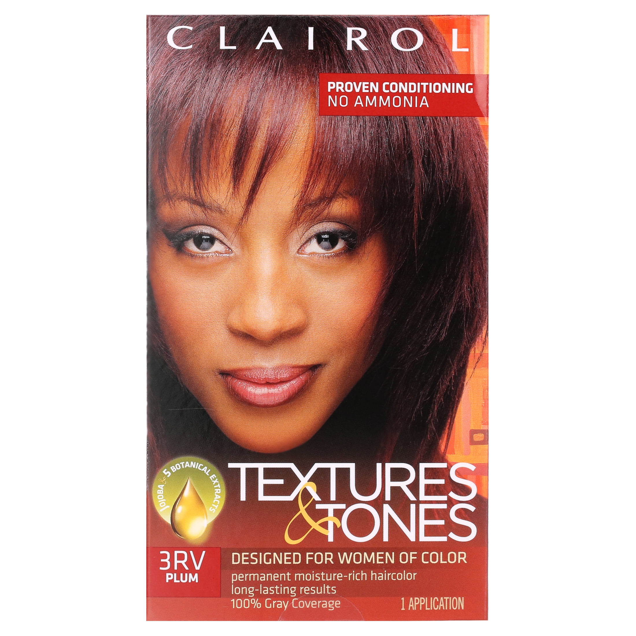 Clairol Textures & Tones Hair Dye Ammonia-Free Permanent Hair Color ...