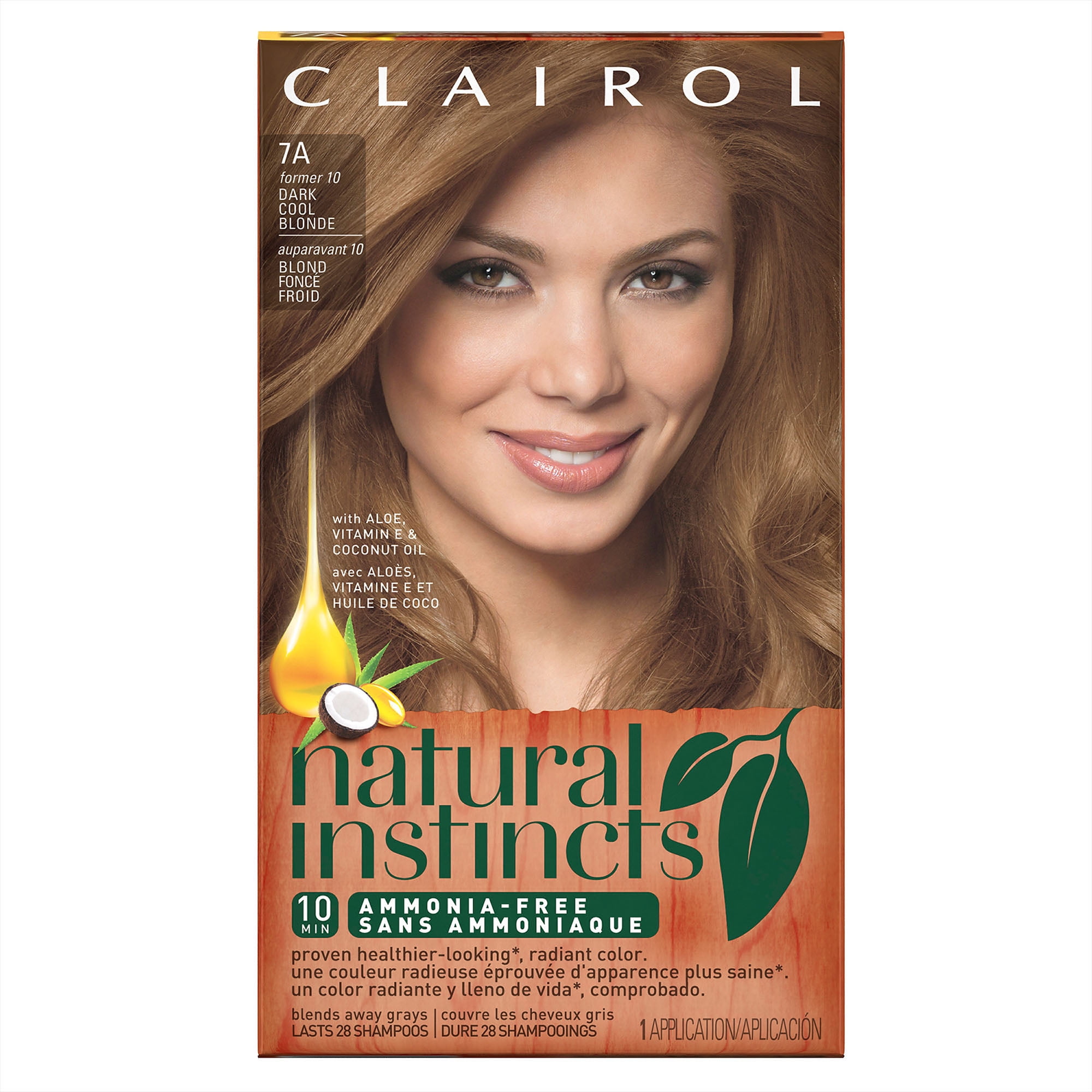 Clairol natural instincts semi-permanent hair color, dark cool blonde ...