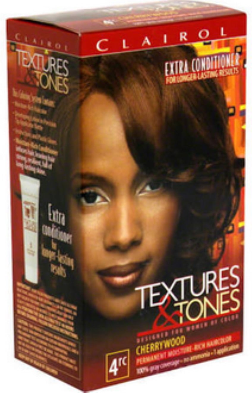 Clairol Textures & Tones 4RC Cherrywood, Permanent Moisture-Rich Hair ...