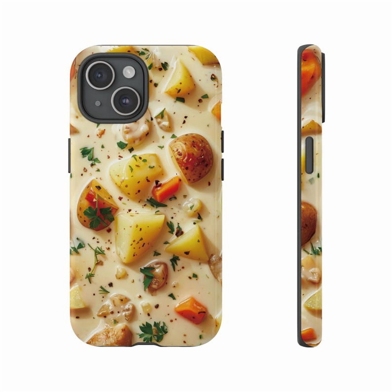 Clam Chowder Soup Cozy Comfort Food Cover Artwork Phone Case for iPhone ...