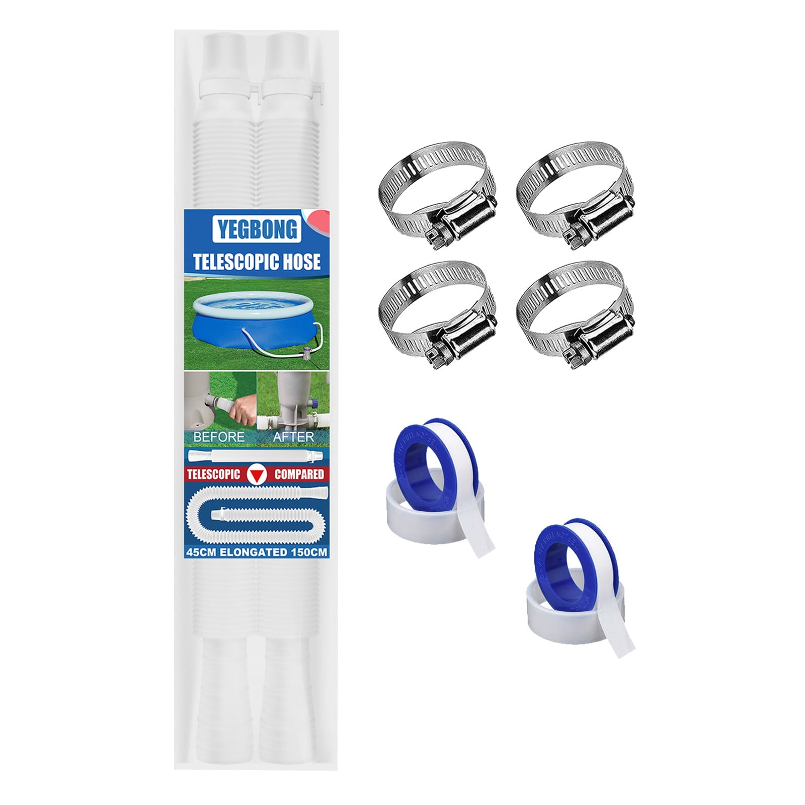 Clam Clamps Chestnut Pool Pump Replacement Retractable Hose Ground ...