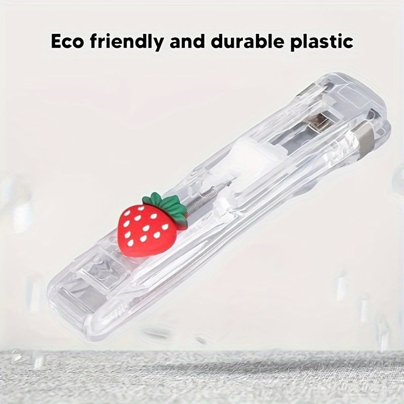 Clam Clip Dispenser Portable Push Stapler Handheld Paper Clamp Paper ...