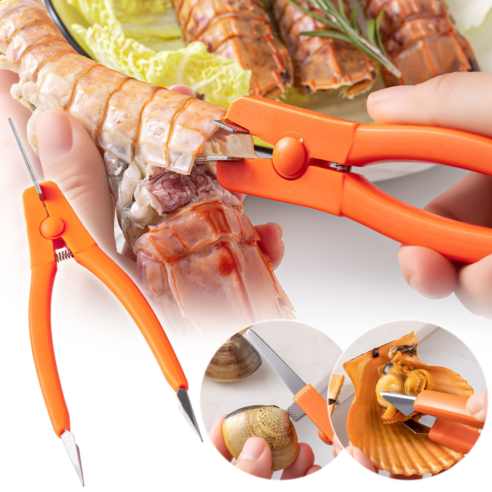 Clam Opener Pliers for Home and Restaurant, Ergonomic Shell Shucker ...