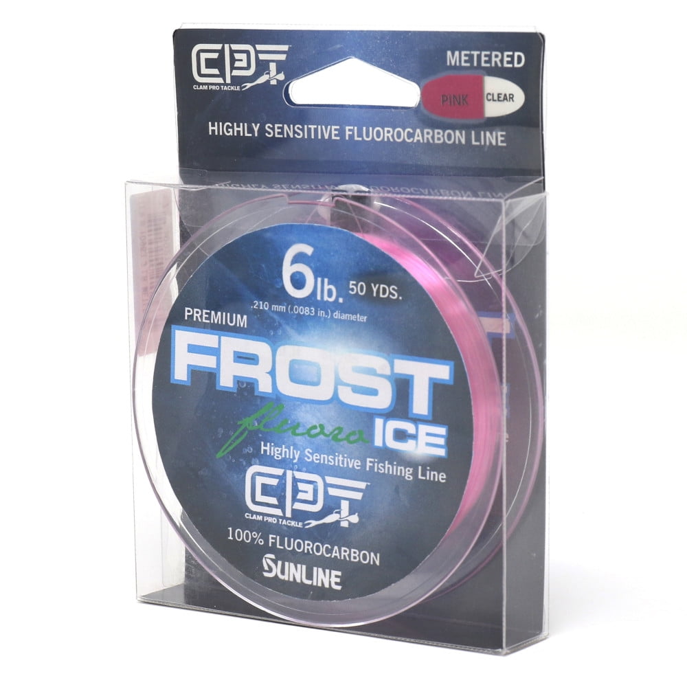 Clam Pro Tackle 14428 CPT Frost Line Fluorocarbon - 7lb - Metered (Pink ...
