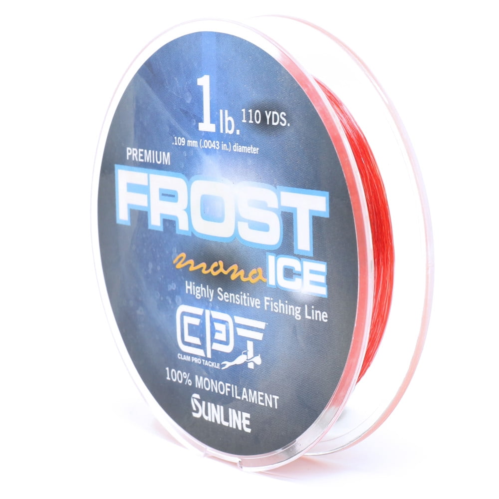 Clam Pro Tackle 14432 CPT Frost Line Monofiliment - 2lb - Metered (Red ...