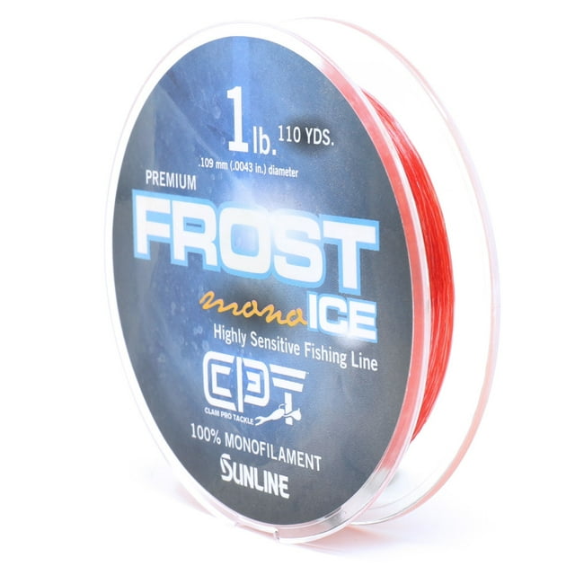 Clam Pro Tackle 14432 CPT Frost Line Monofiliment - 2lb - Metered (Red ...